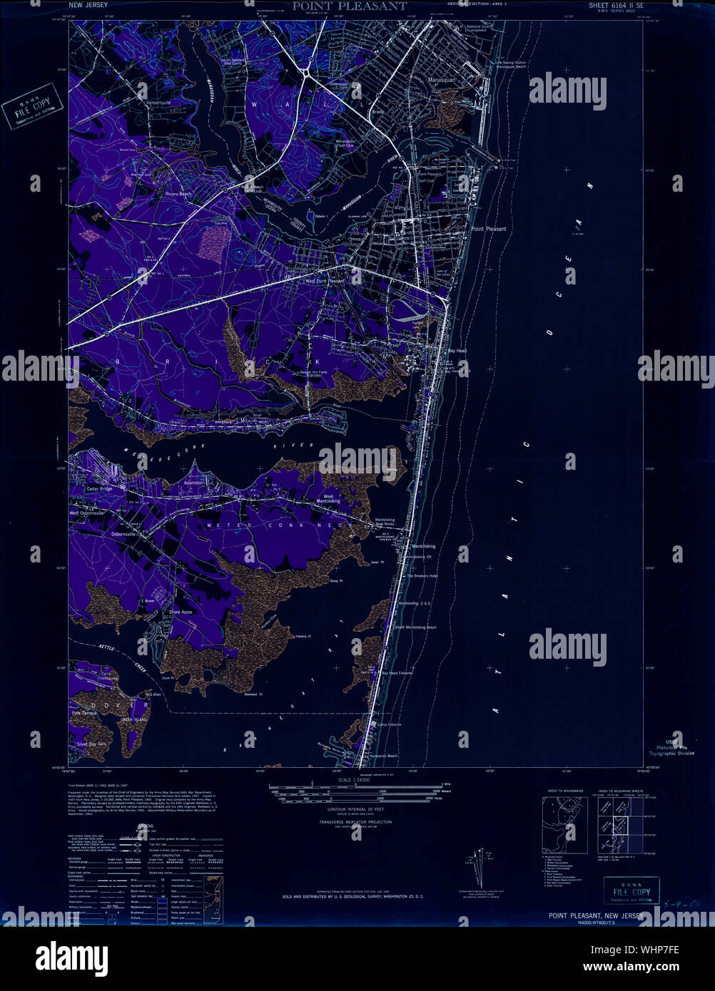 Map of point pleasant hi-res stock photography and images - Alamy