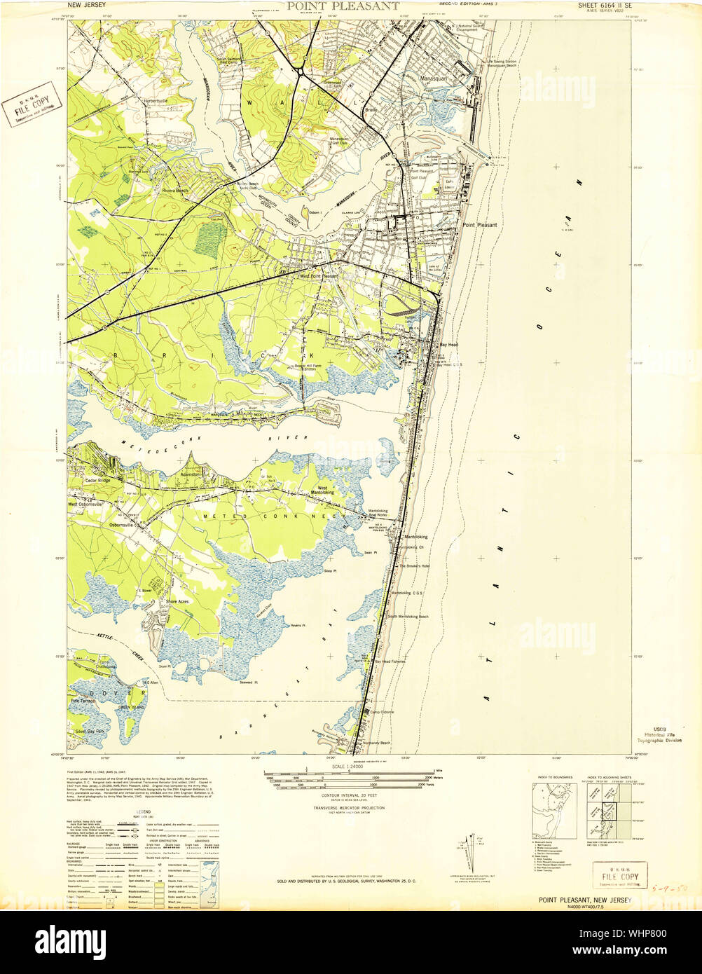 Map of point pleasant hi-res stock photography and images - Alamy
