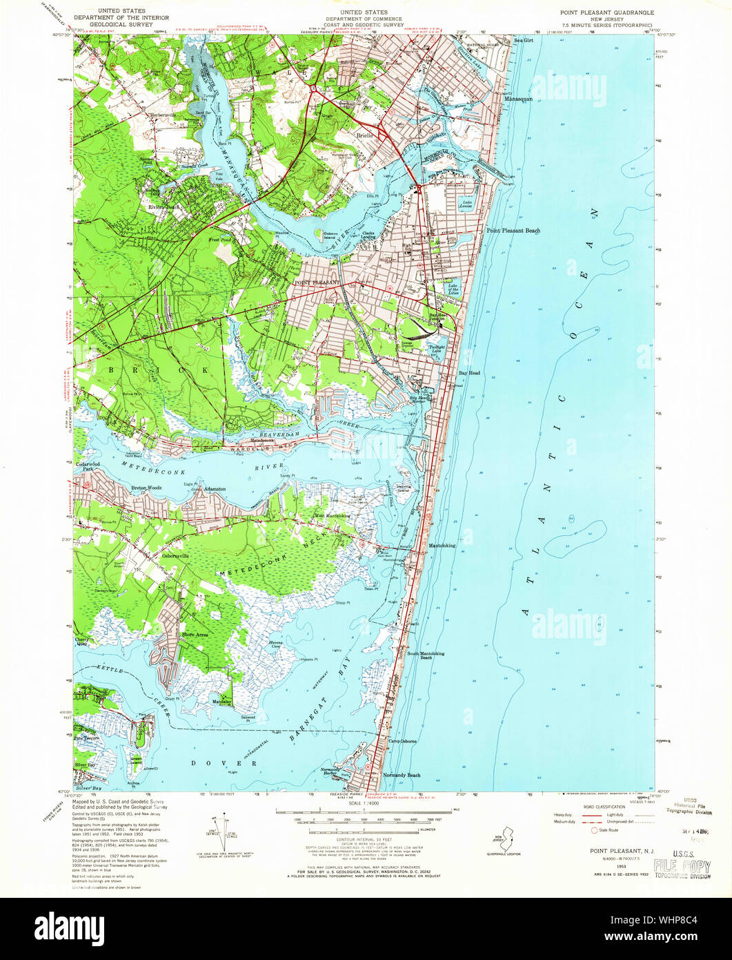 Map of point pleasant hi-res stock photography and images - Alamy