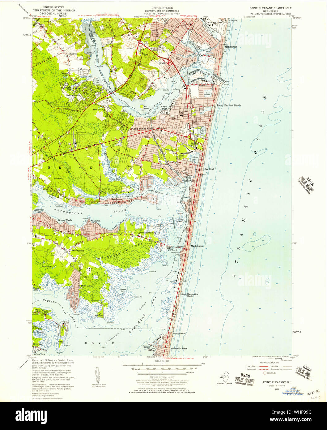 Map of point pleasant hi-res stock photography and images - Alamy