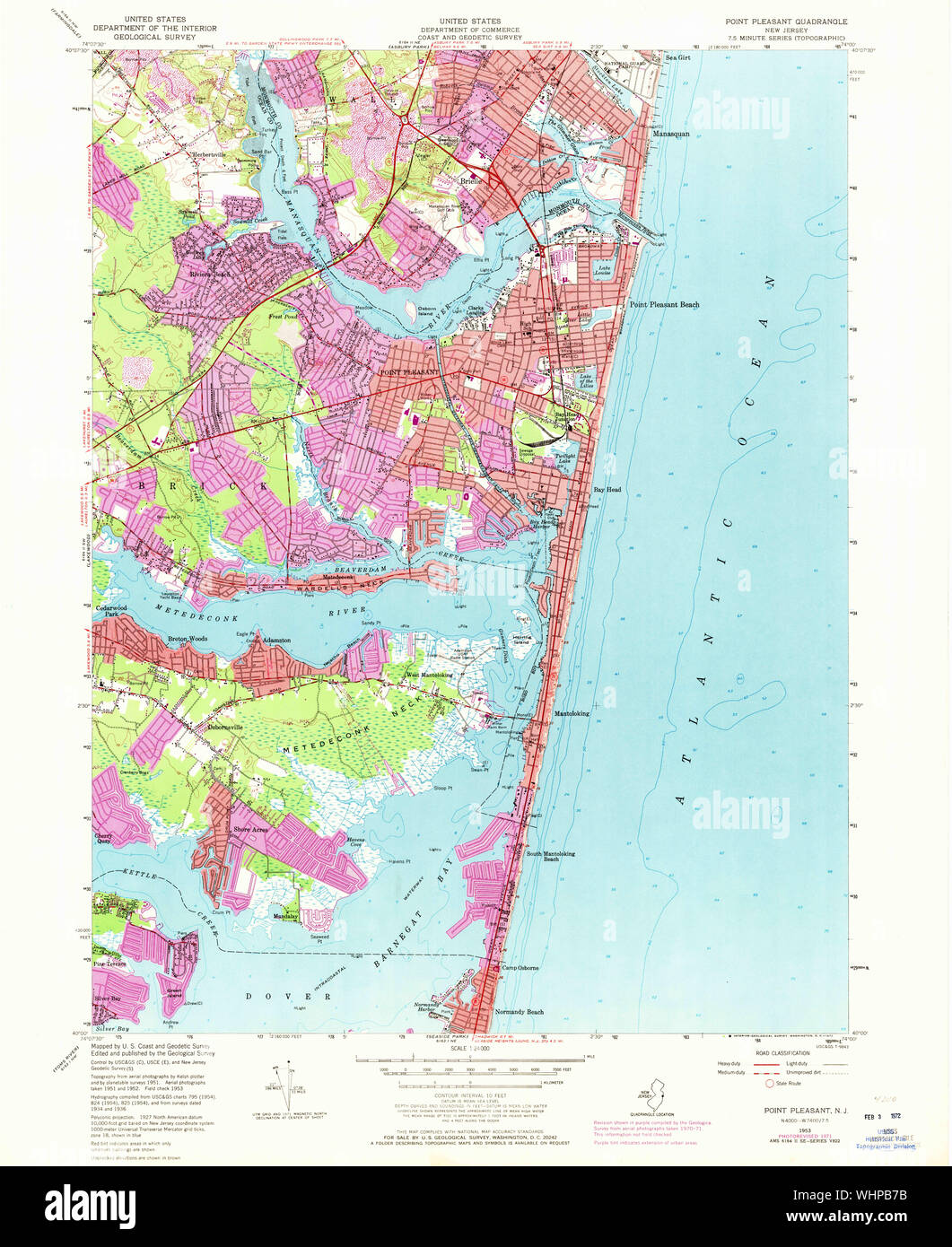 Map of point pleasant hi-res stock photography and images - Alamy