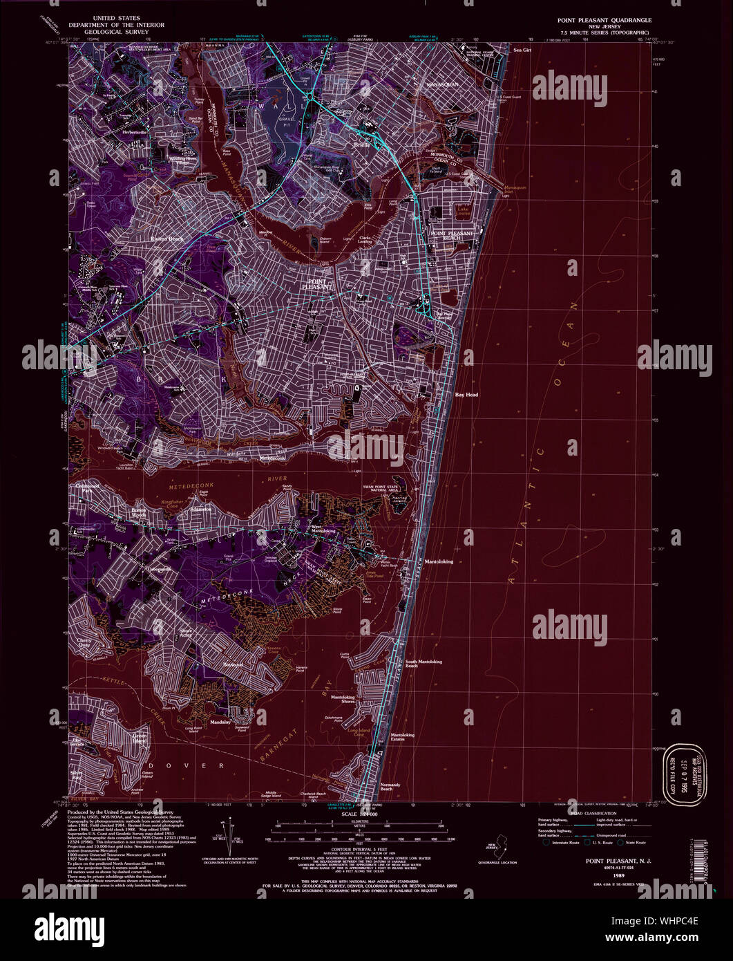 Map of point pleasant hi-res stock photography and images - Alamy