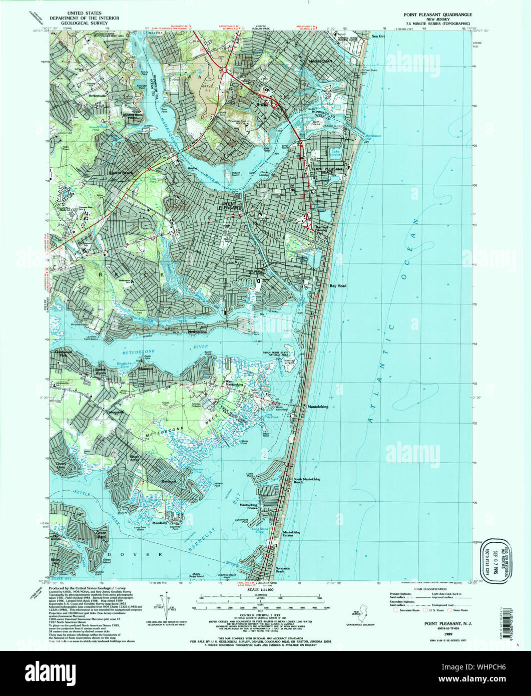 Map of point pleasant hi-res stock photography and images - Alamy
