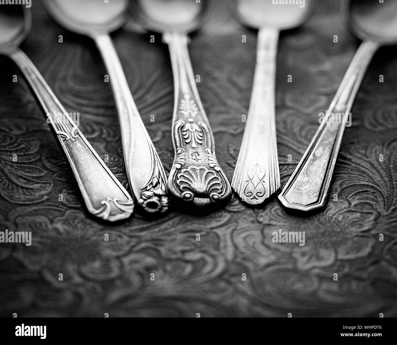 Spoon side view Black and White Stock Photos & Images - Alamy