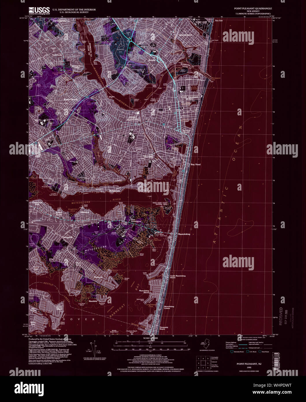 Map of point pleasant hi-res stock photography and images - Alamy