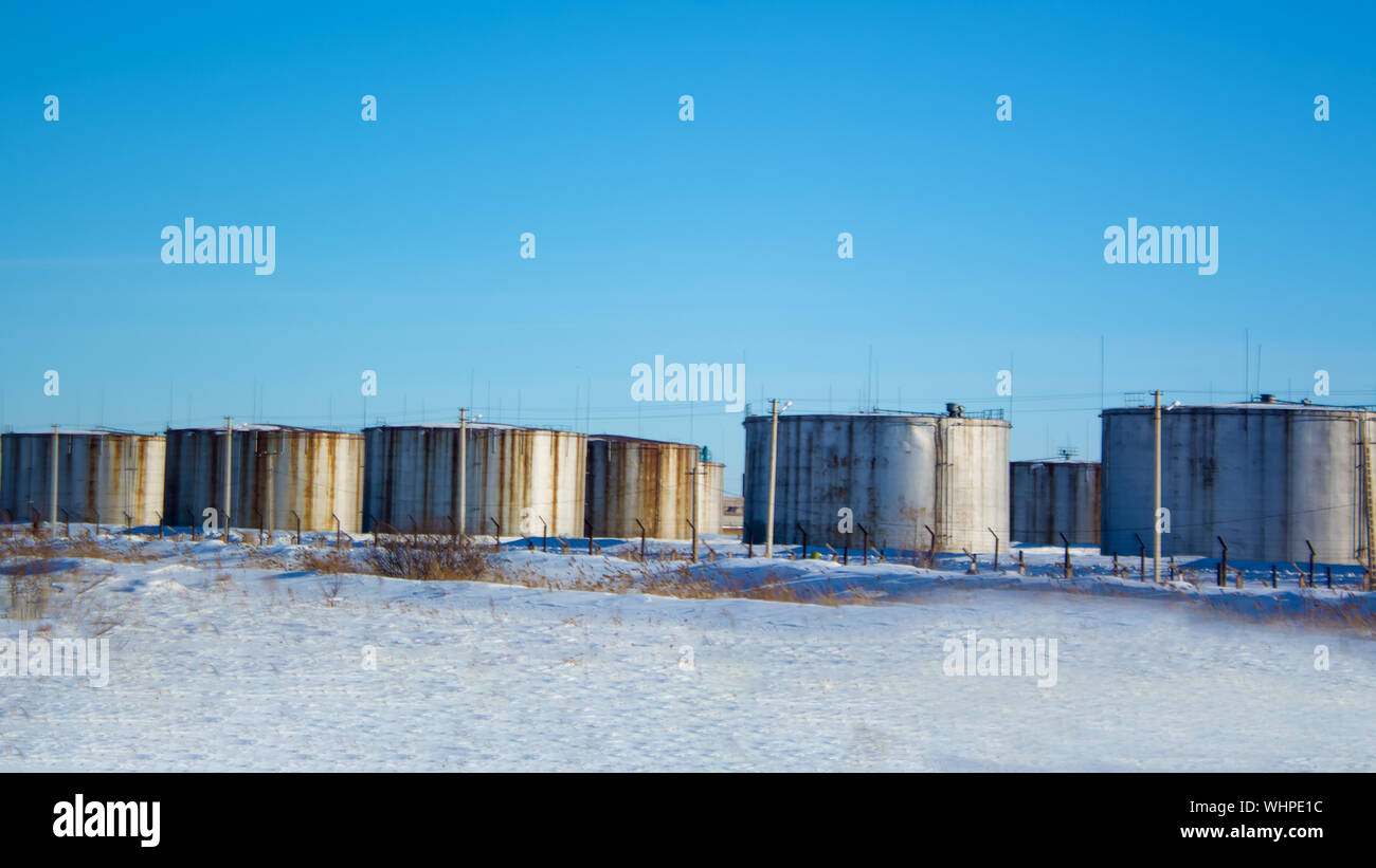 Old farm gas tanks hi-res stock photography and images - Alamy