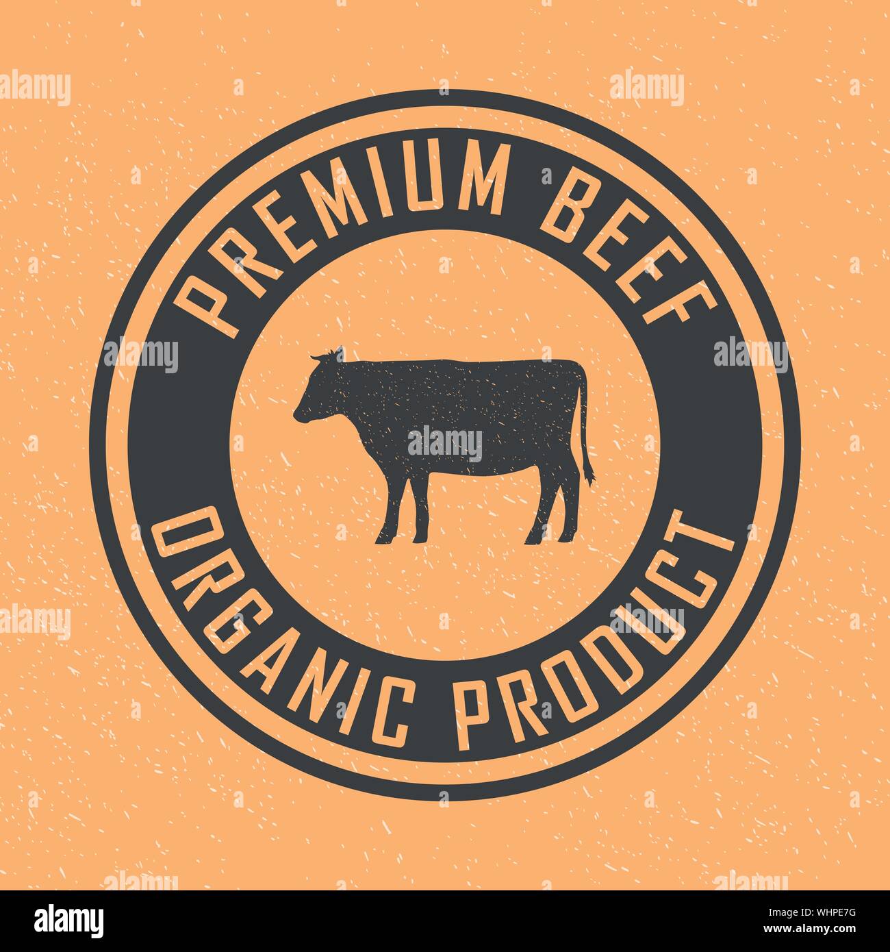 Premium beef logo. Labels, badges and design elements. Retro style ...