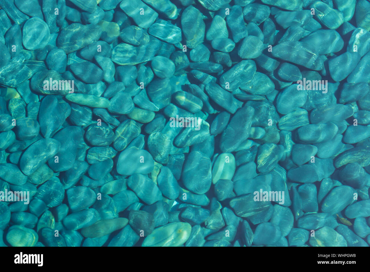 pattern of sea stone texture under blue water Stock Photo - Alamy