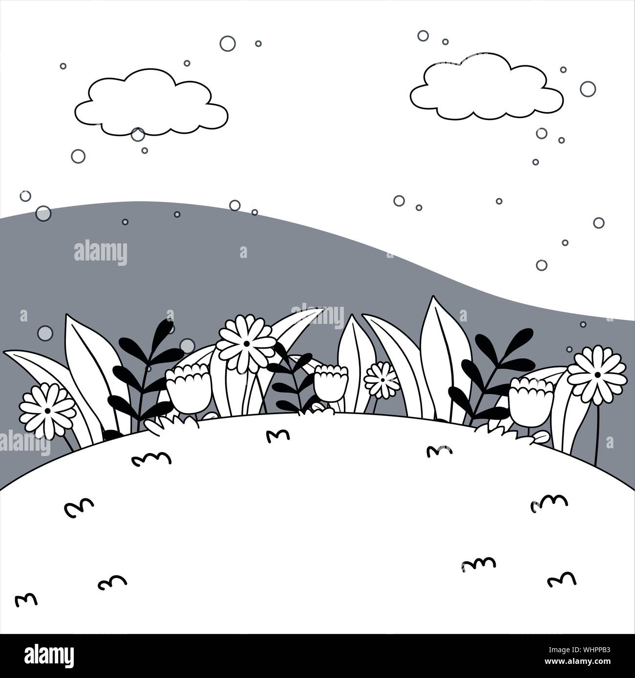 Shrubs design, Park nature outdoor beautiful season spring and summer ...