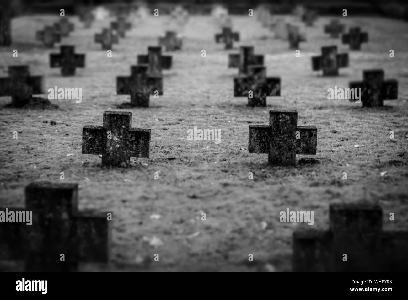 Cross shaped tombstone hi-res stock photography and images - Alamy
