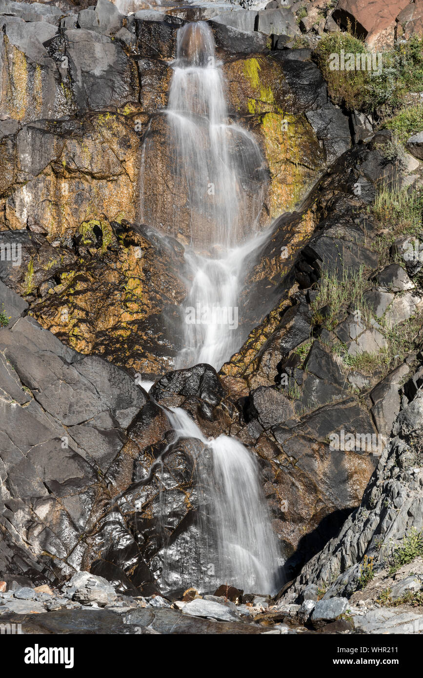Slickrock Creek waterfall, Wallowa Mountains, Oregon Stock Photo - Alamy