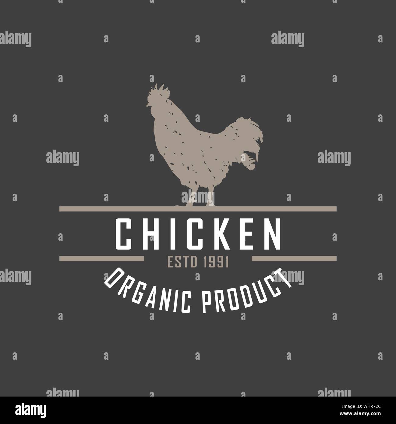 Premium chicken logo. Labels, badges and design elements. Retro style ...