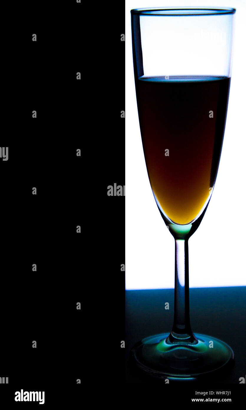 Glass or stemware with alcohol wine,whiskey,gin,beer,rum,vodka,Scotch ...