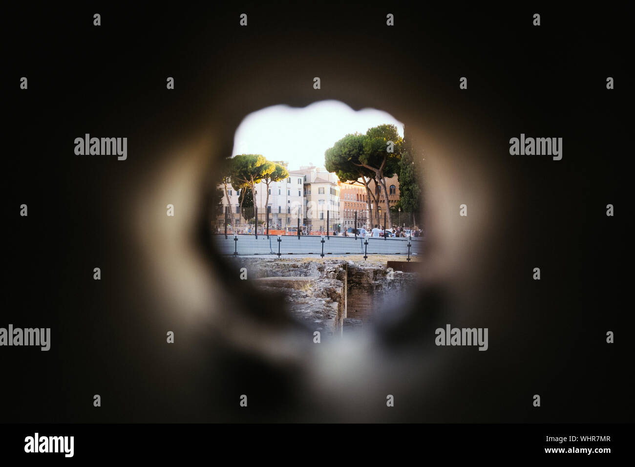 View Through Hole In Wall High Resolution Stock Photography and Images ...