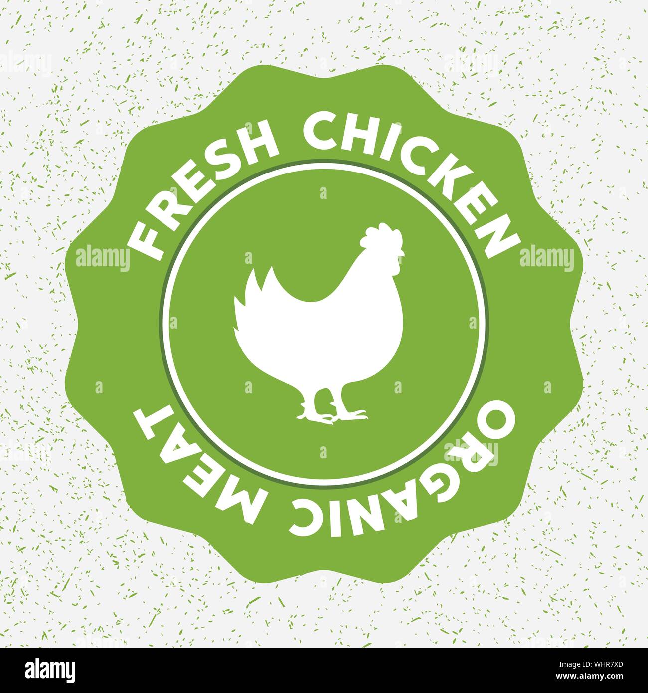 Premium chicken logo. Labels, badges and design elements. Retro organic ...