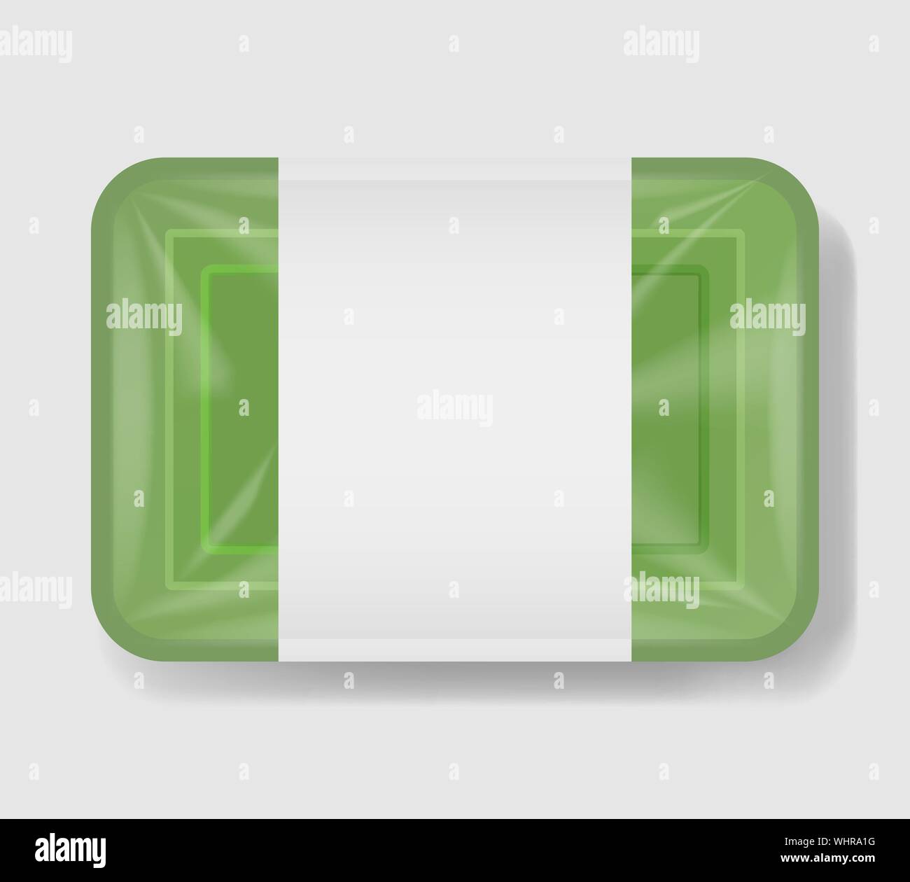 Empty green tray on Stock Vector Images - Alamy