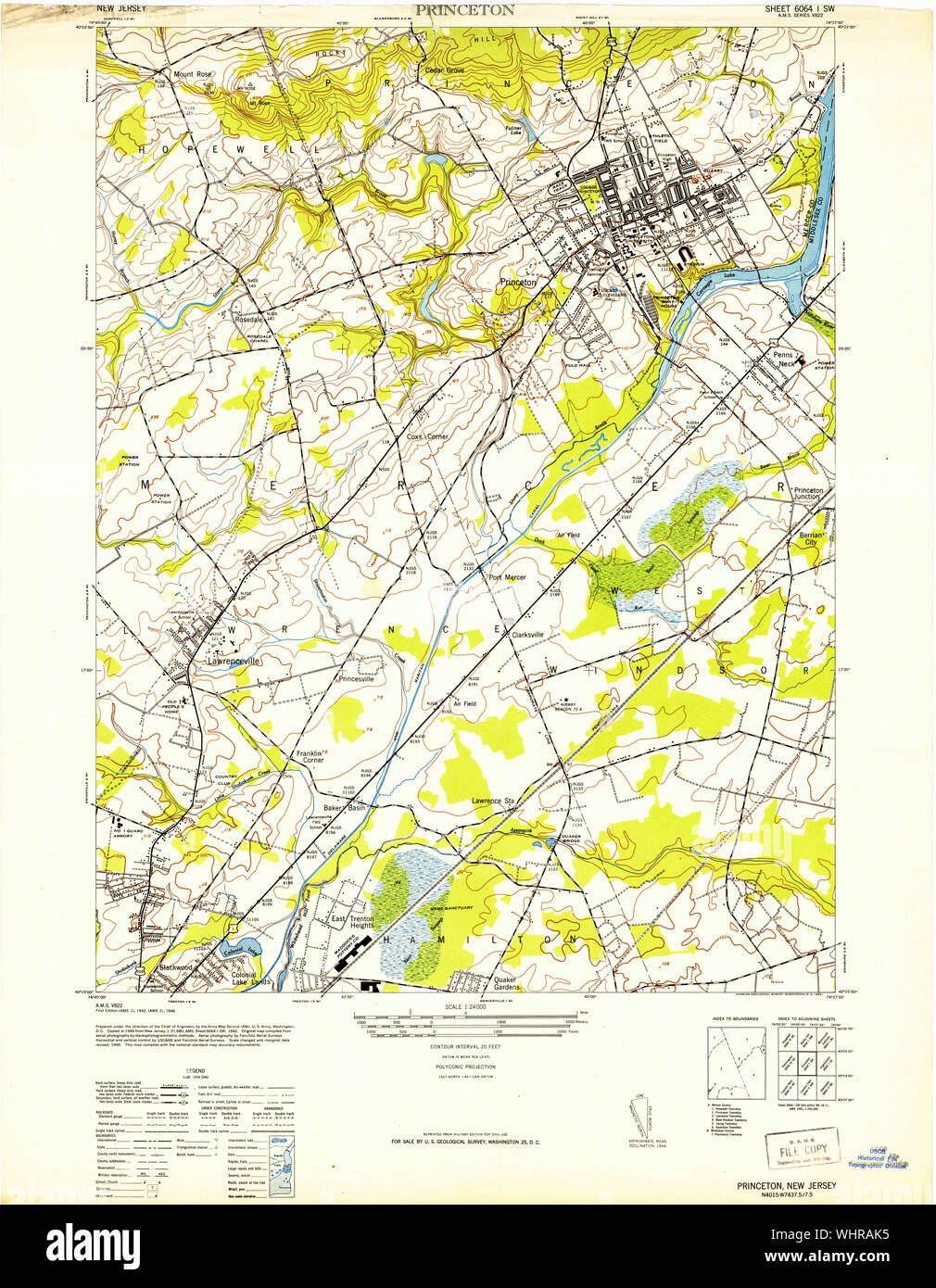 Map of new princeton hi-res stock photography and images - Alamy
