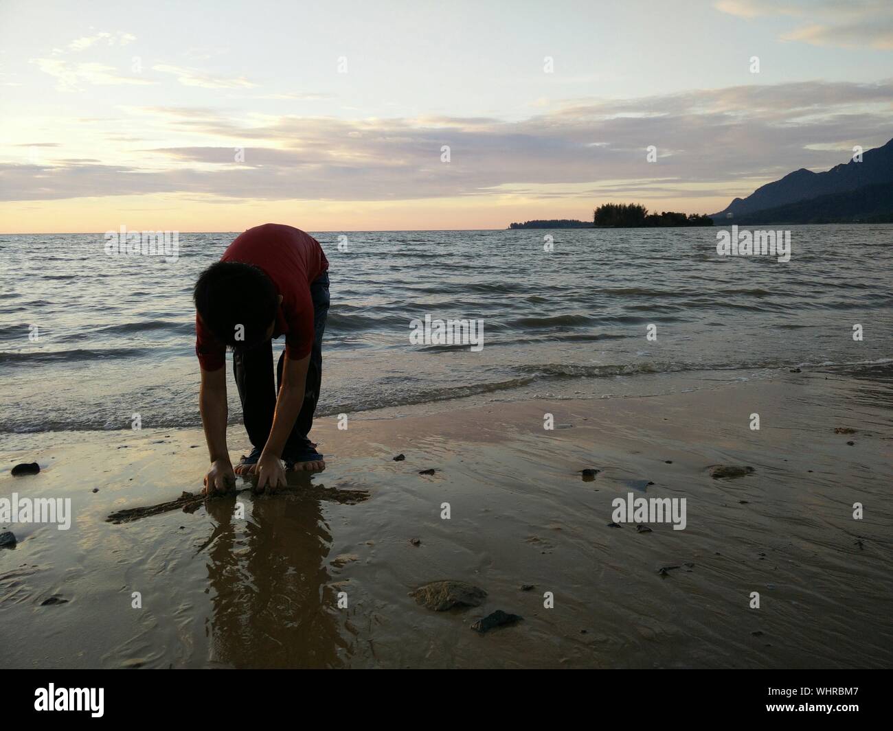 Collecting shells hi-res stock photography and images - Alamy