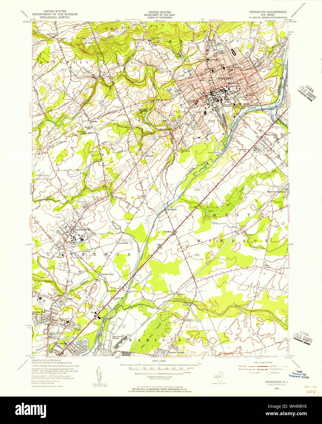 Map of new princeton hi-res stock photography and images - Alamy