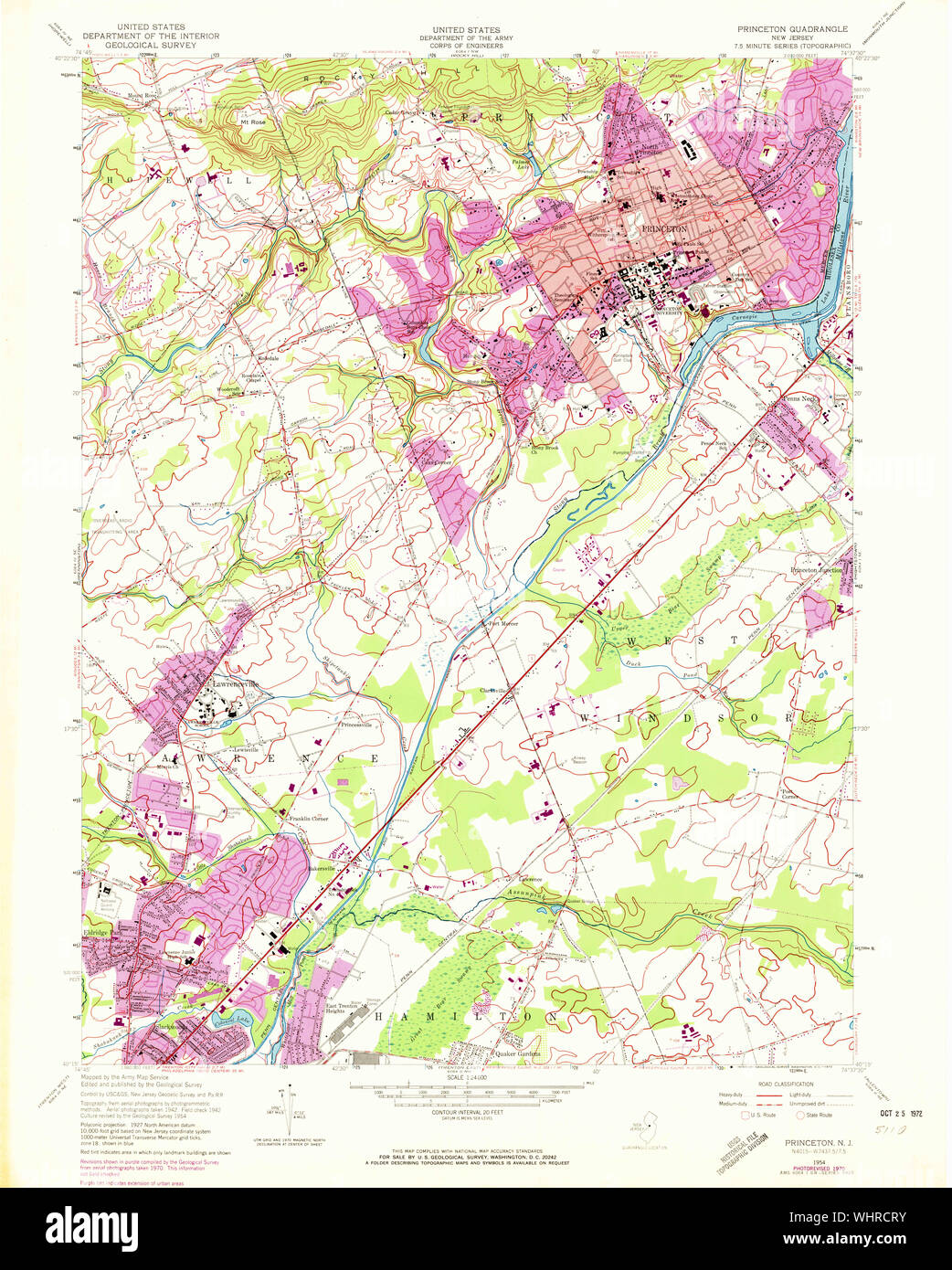 Map of new princeton hi-res stock photography and images - Alamy