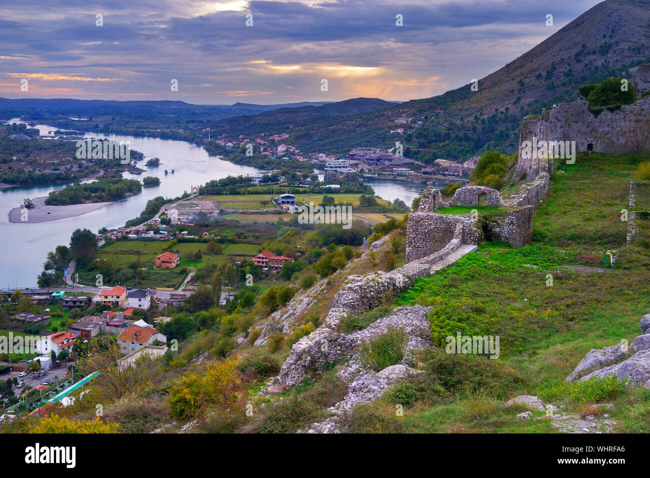 The Ancient Rozafa Castle in Shkoder Albania Stock Photo - Alamy