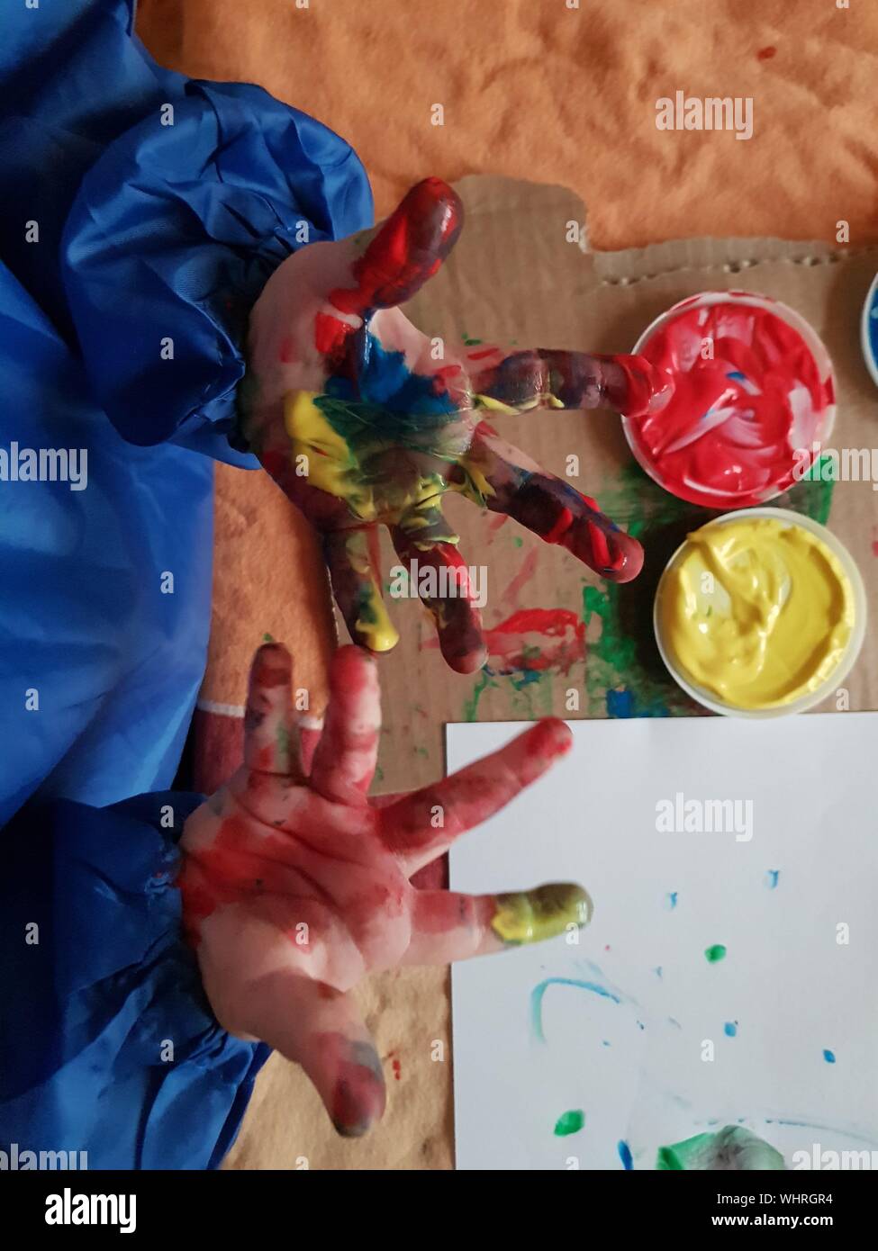 Painted hands painting hi-res stock photography and images - Alamy