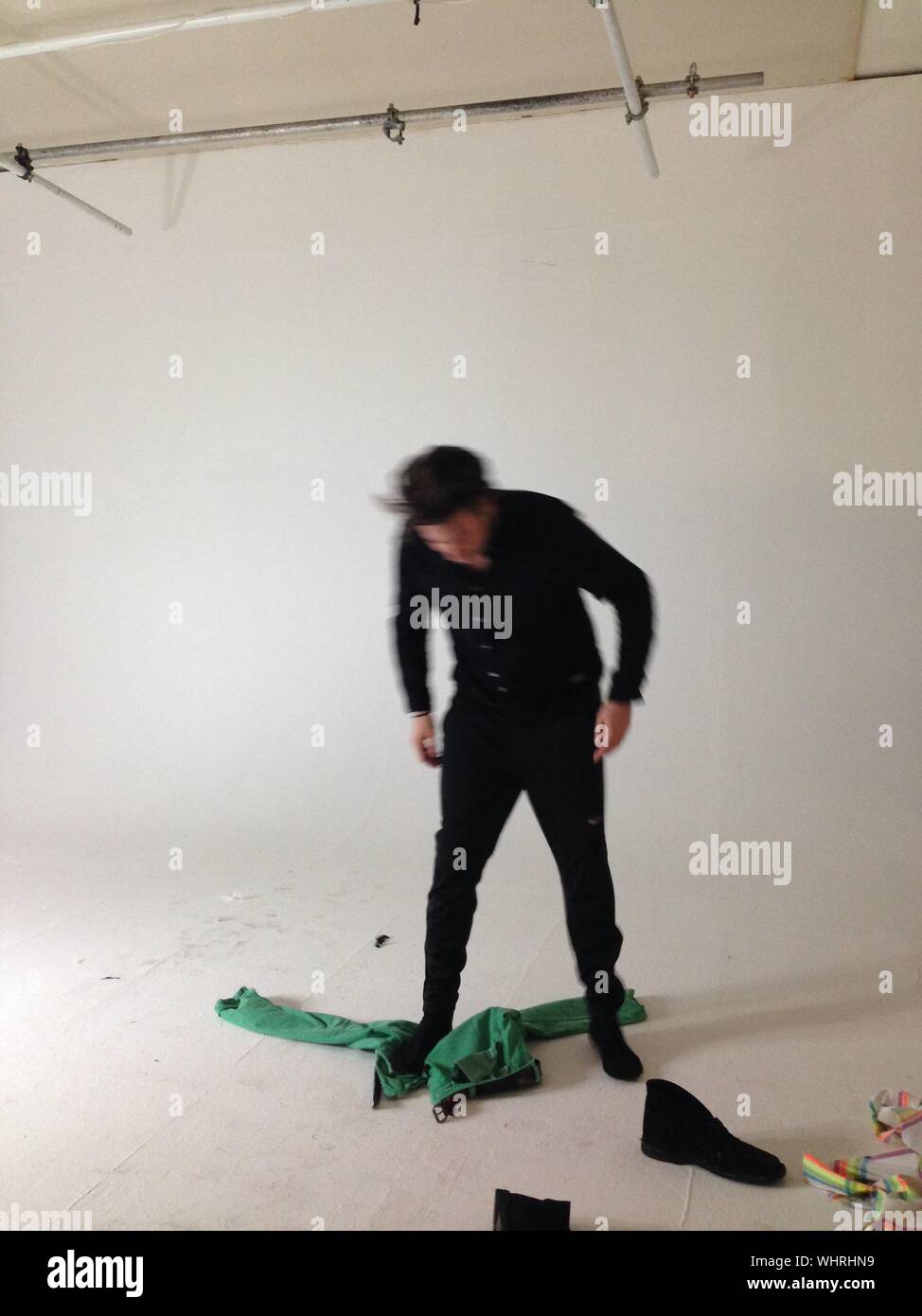 People Creating An Active Photo Shoot In A Studio Stock Photo - Alamy