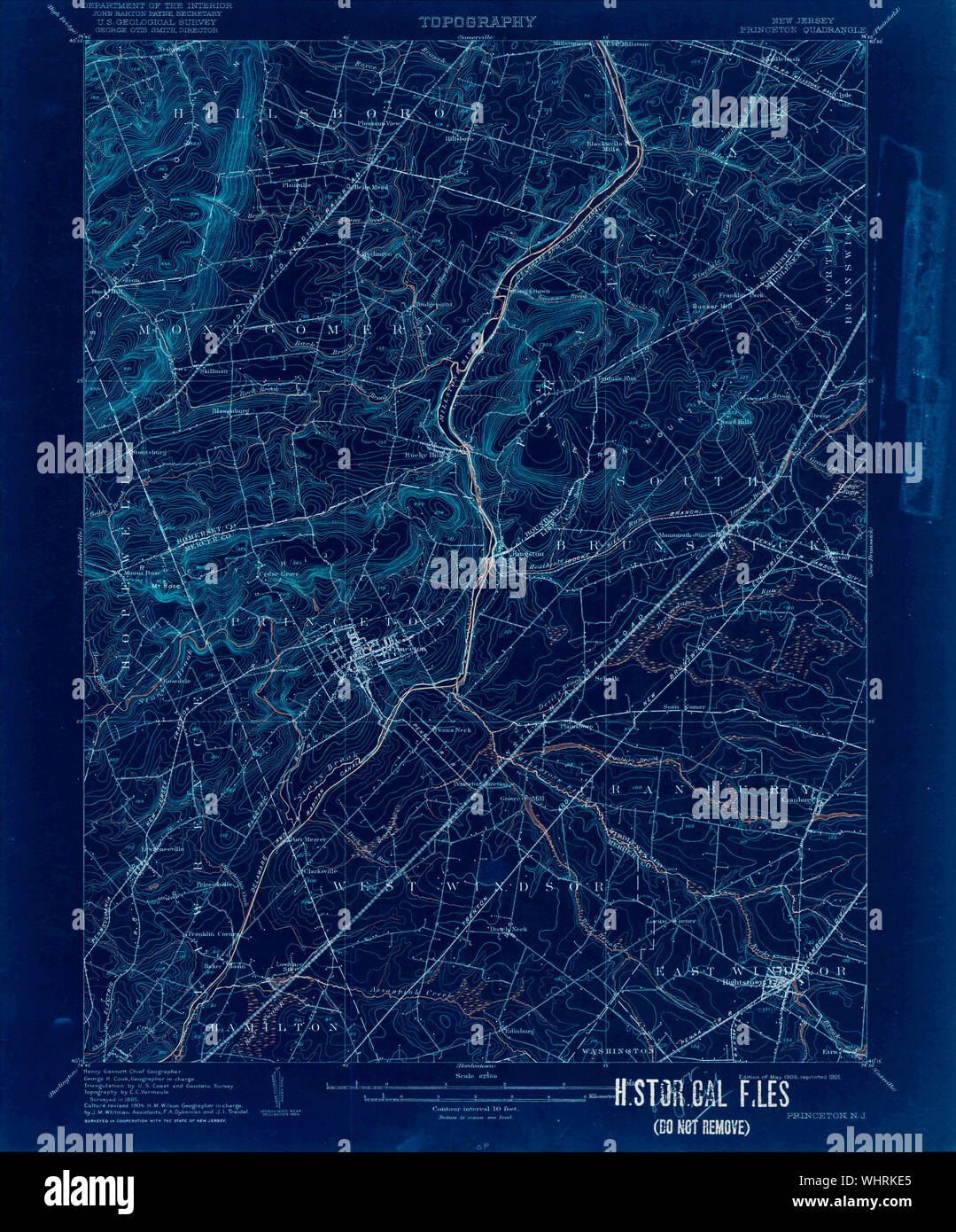 Princeton new jersey map hi-res stock photography and images - Alamy