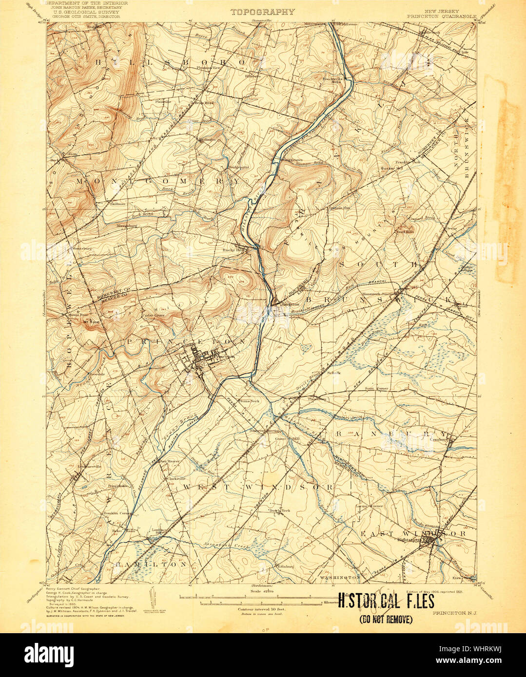 Map of new princeton hi-res stock photography and images - Alamy