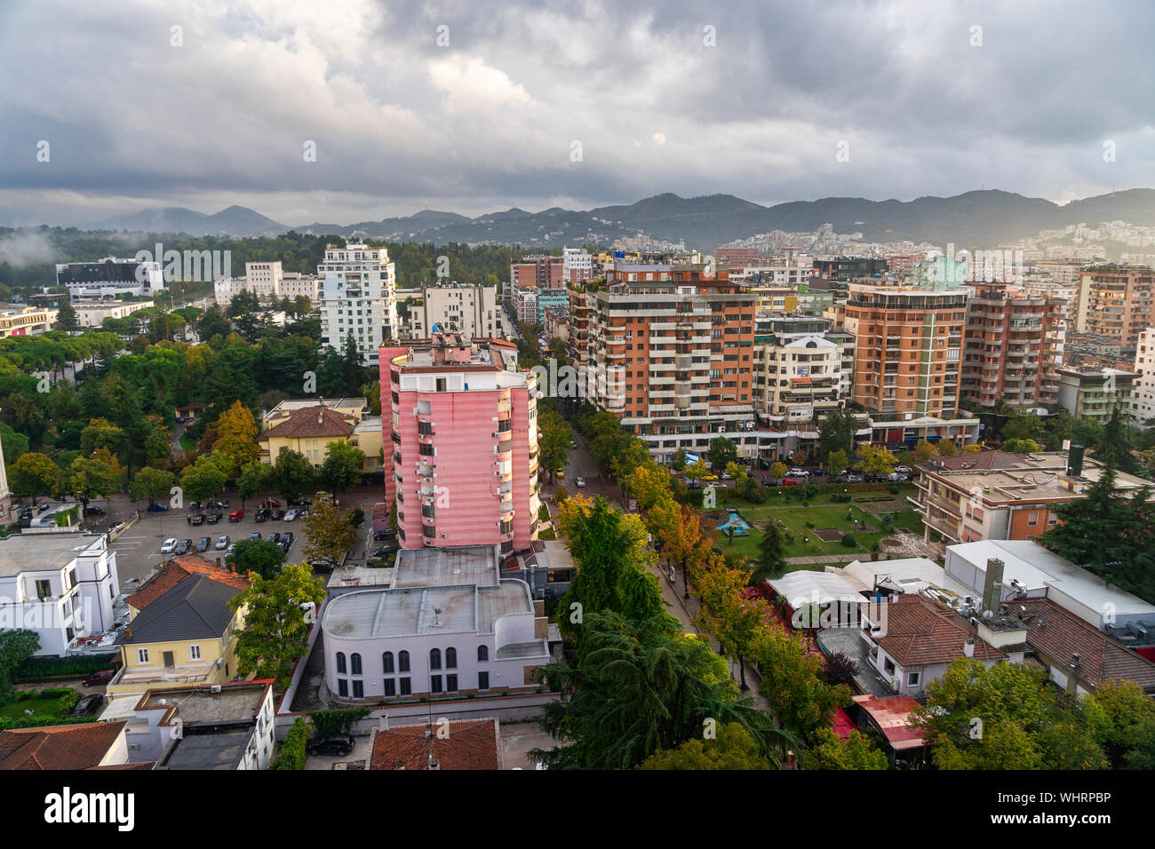 The Colorful Capital City of Albania, Tirana Stock Photo - Alamy