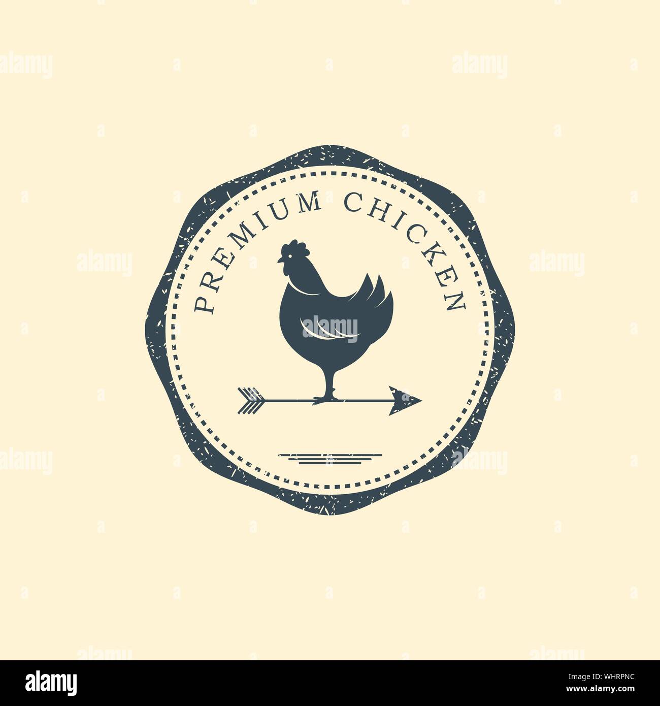 Premium chicken logo. Labels, badges and design elements. Retro style ...