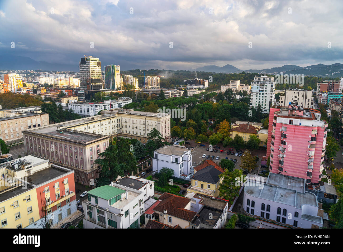 The Colorful Capital City of Albania, Tirana Stock Photo - Alamy