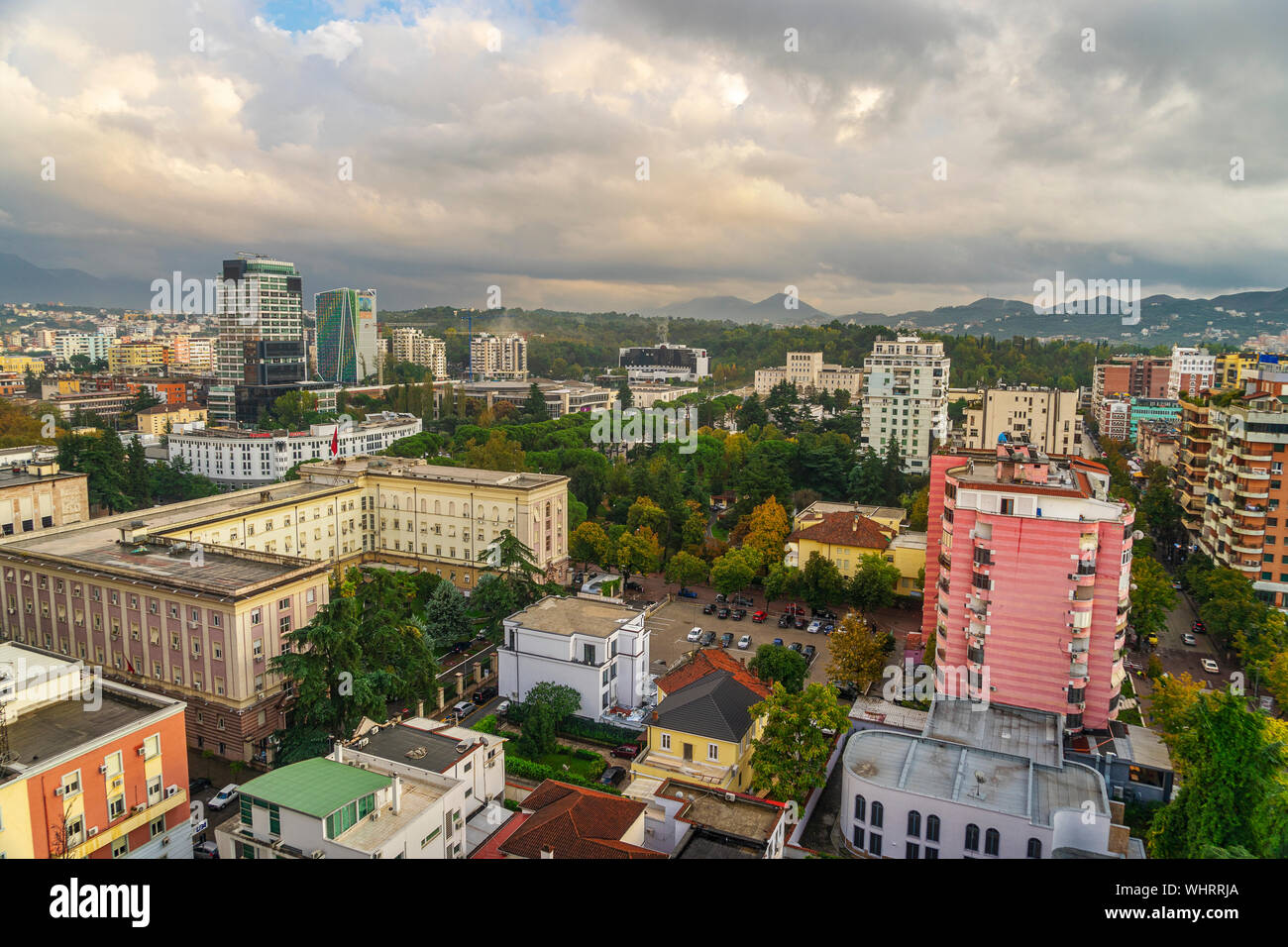 The Colorful Capital City of Albania, Tirana Stock Photo - Alamy