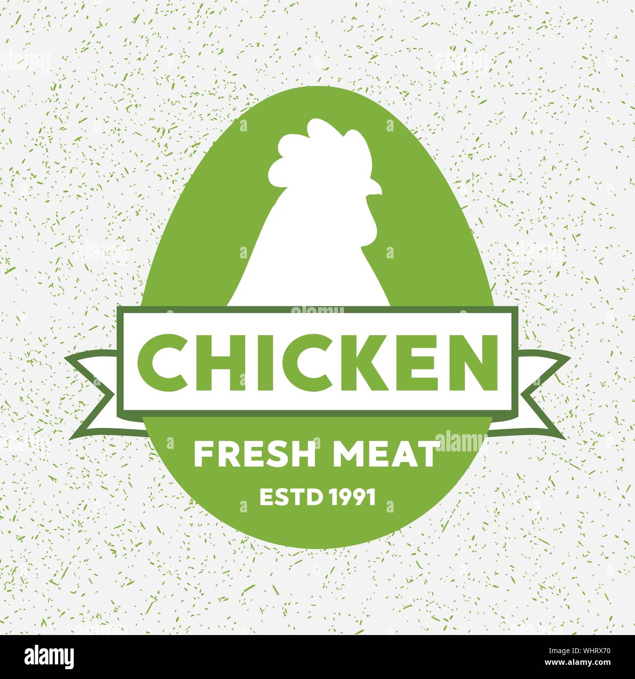 Premium chicken logo. Labels, badges and design elements. Retro organic ...
