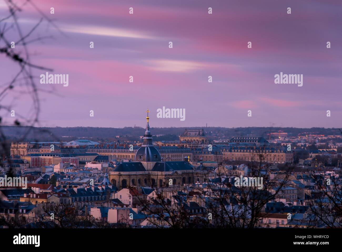 Aerial versailles sunset hi-res stock photography and images - Alamy