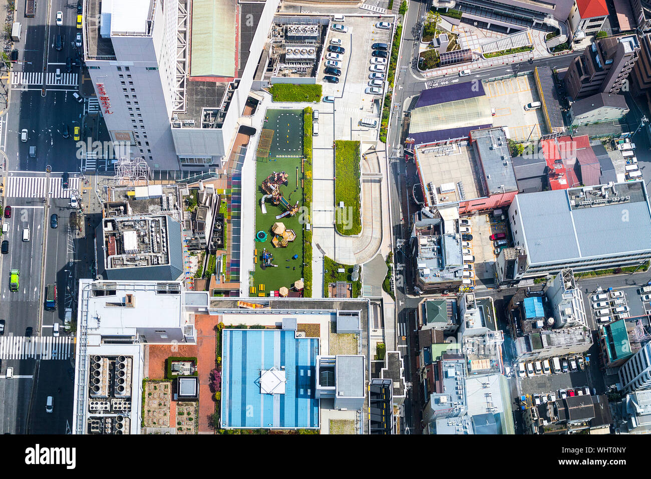 Aerial street road marking hi-res stock photography and images - Alamy