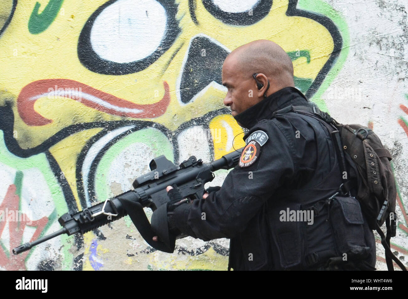 RIO DE JANEIRO, BRAZIL, MARCH, 21, 2015: Rio de Janeiro military police ...