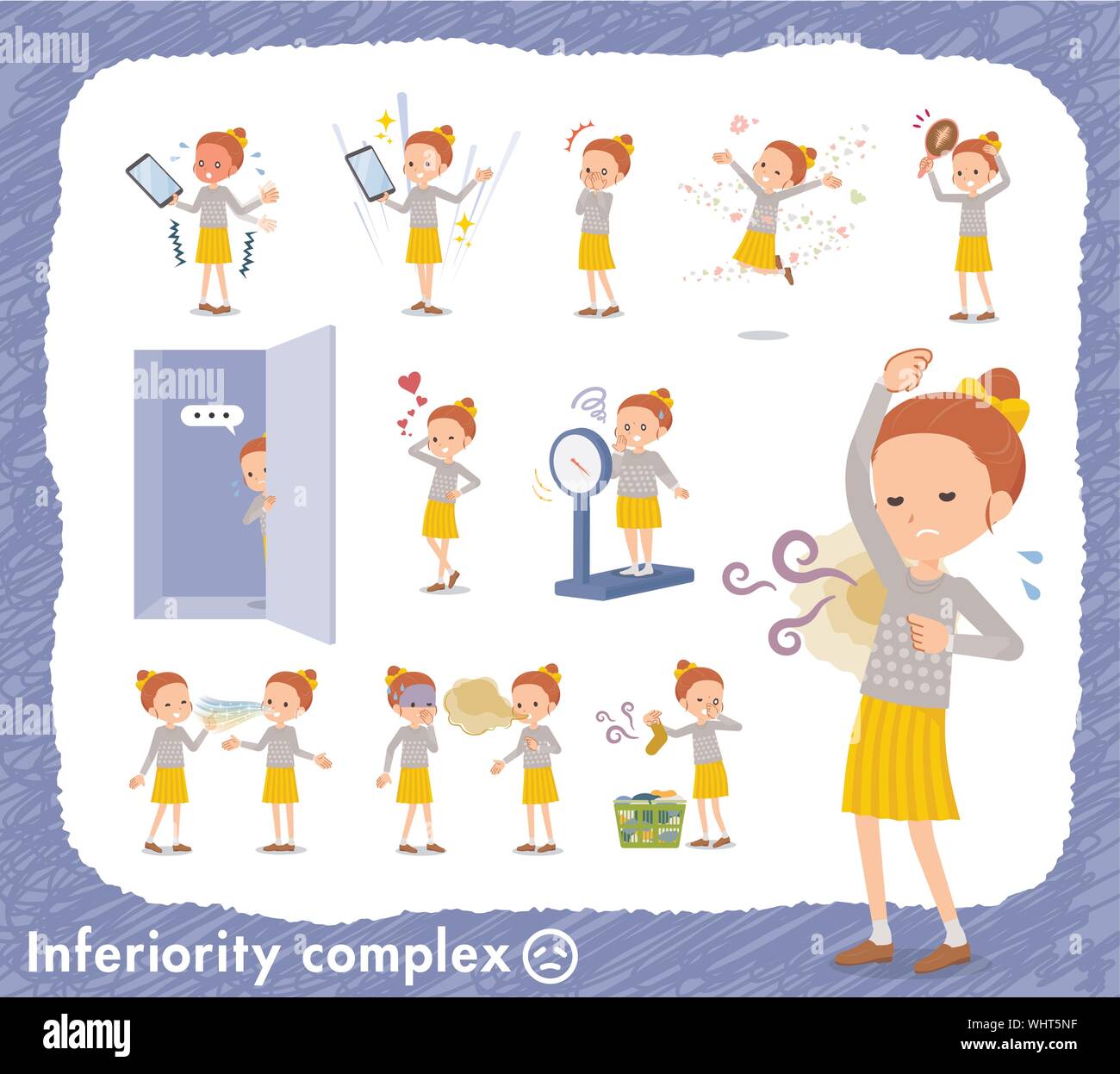 A set of girl on inferiority complex.There are actions suffering from ...