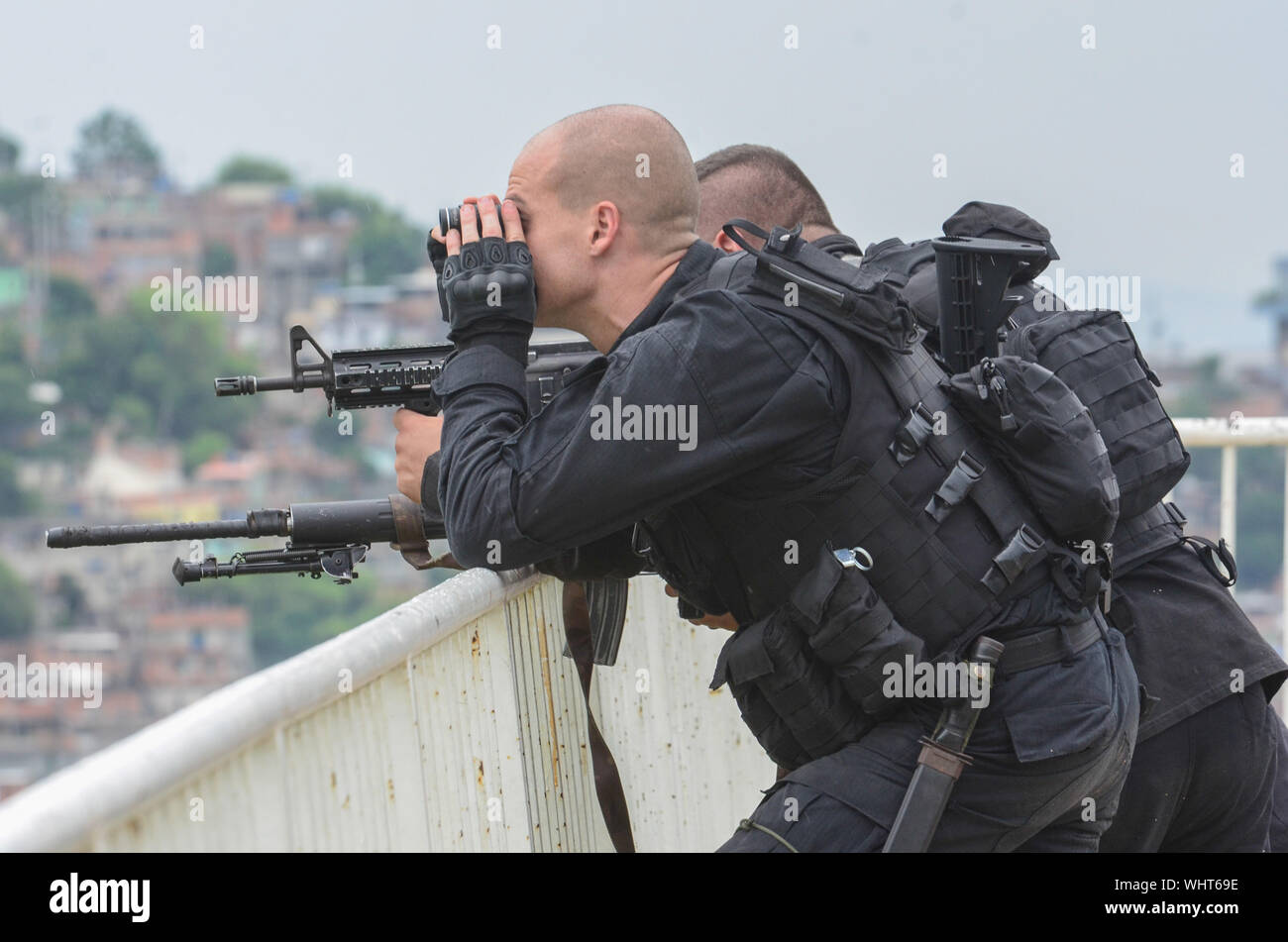 RIO DE JANEIRO, BRAZIL, MARCH, 21, 2015: Rio de Janeiro military police ...