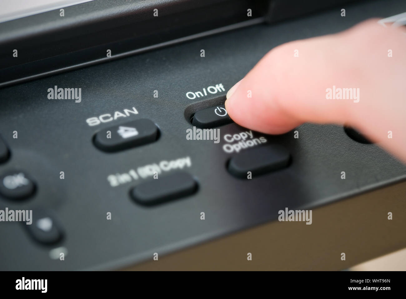 Button finger hi-res stock photography and images - Alamy