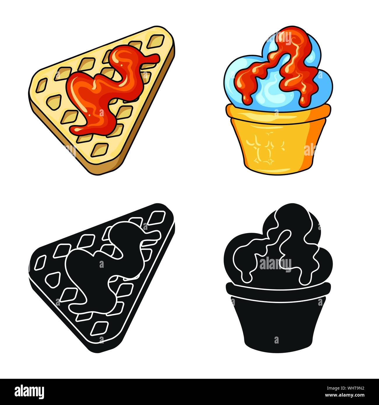 Vector illustration of confectionery and culinary logo. Collection of ...