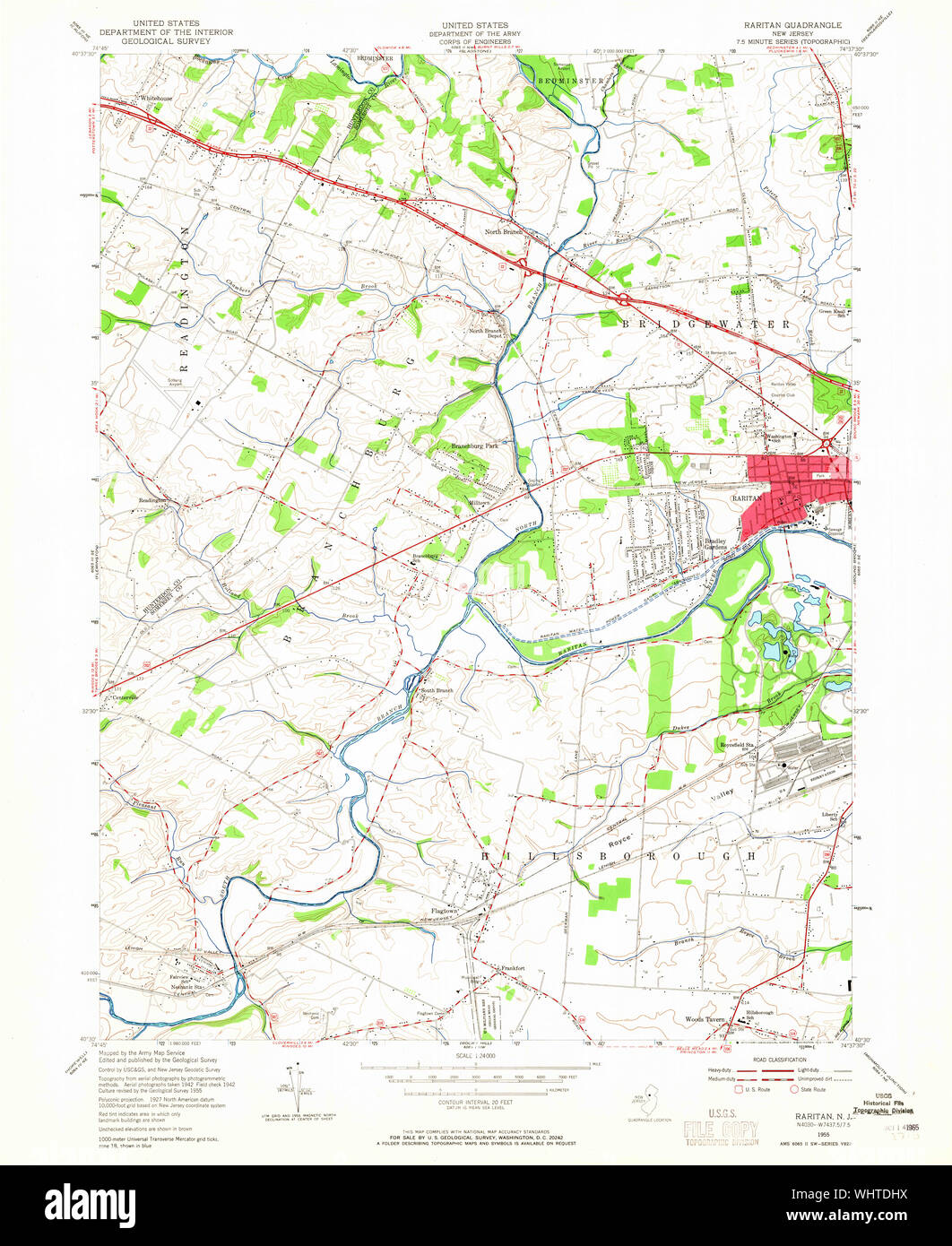 Raritan map hi-res stock photography and images - Alamy