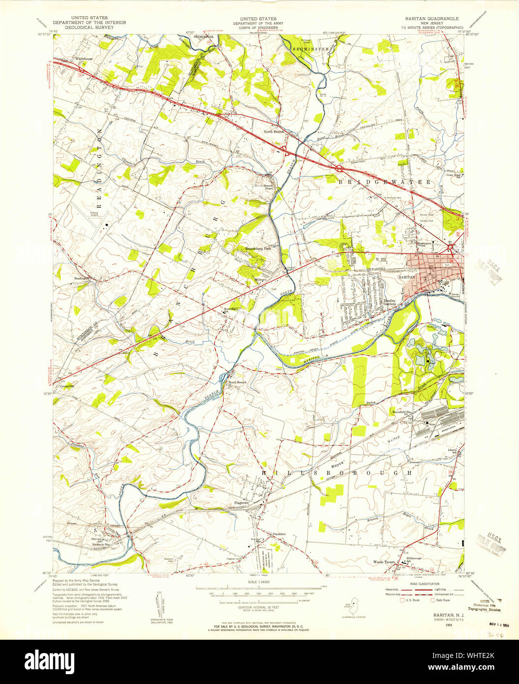 Raritan map hi-res stock photography and images - Alamy