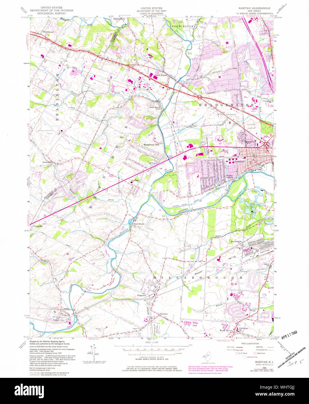 Raritan map hi-res stock photography and images - Alamy