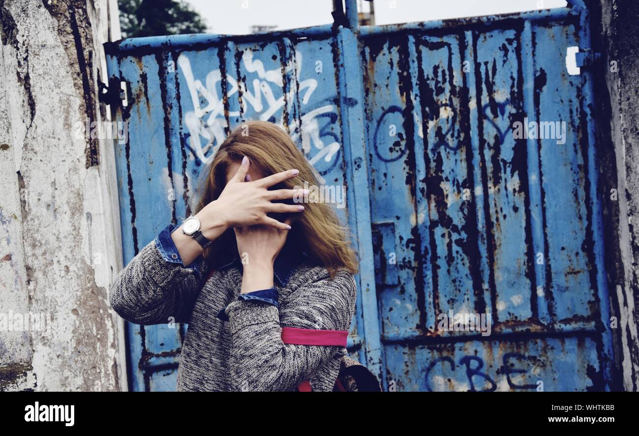 Closed his face hi-res stock photography and images - Alamy