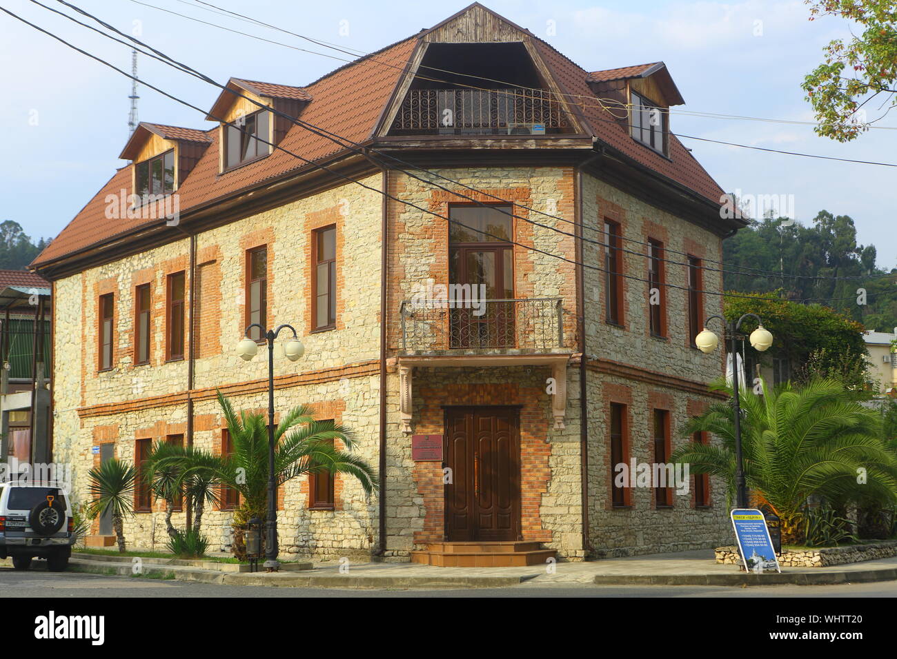 Sukhum. House on the waterfront Stock Photo - Alamy