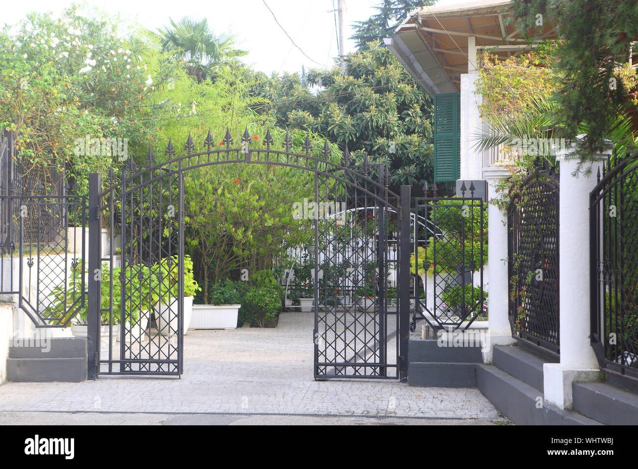 Sukhum. House on the waterfront Stock Photo - Alamy
