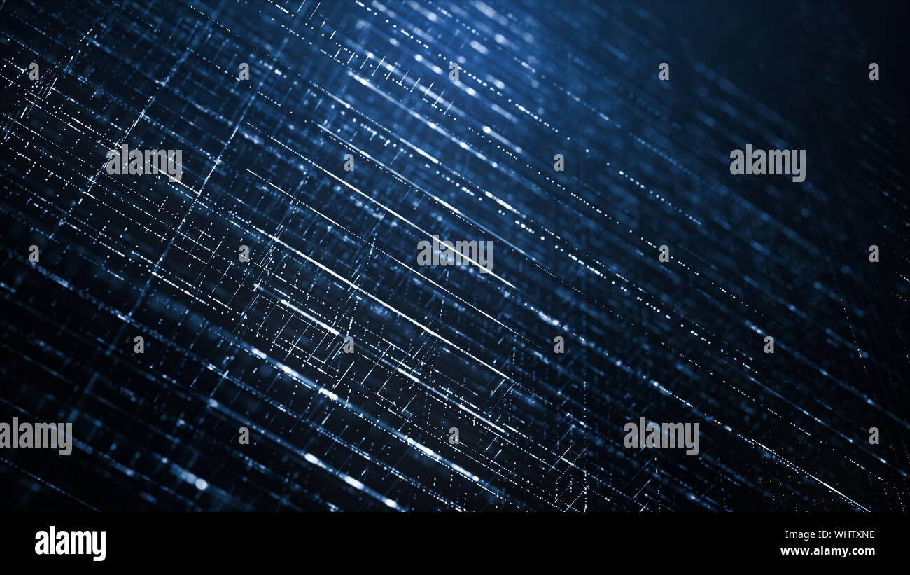 Abstract digital technology background concept. Motion of digital data ...