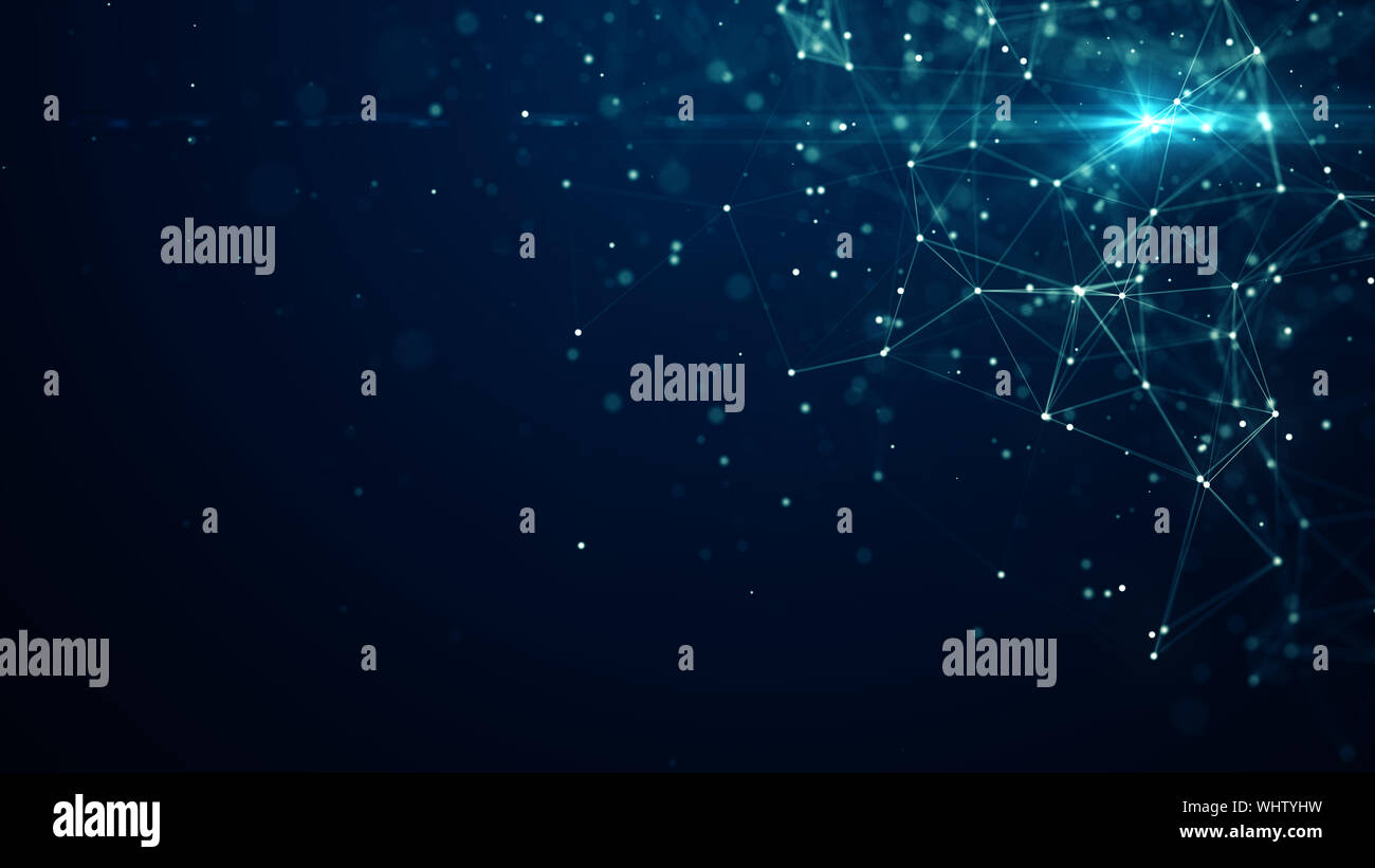 Abstract plexus geometrical shapes. Connection concept. Digital ...