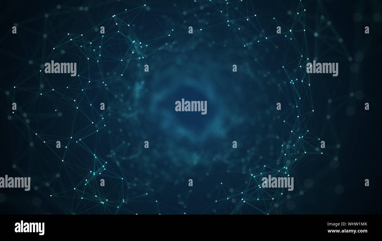 Flying through binary digital plexus hi-res stock photography and images - Alamy